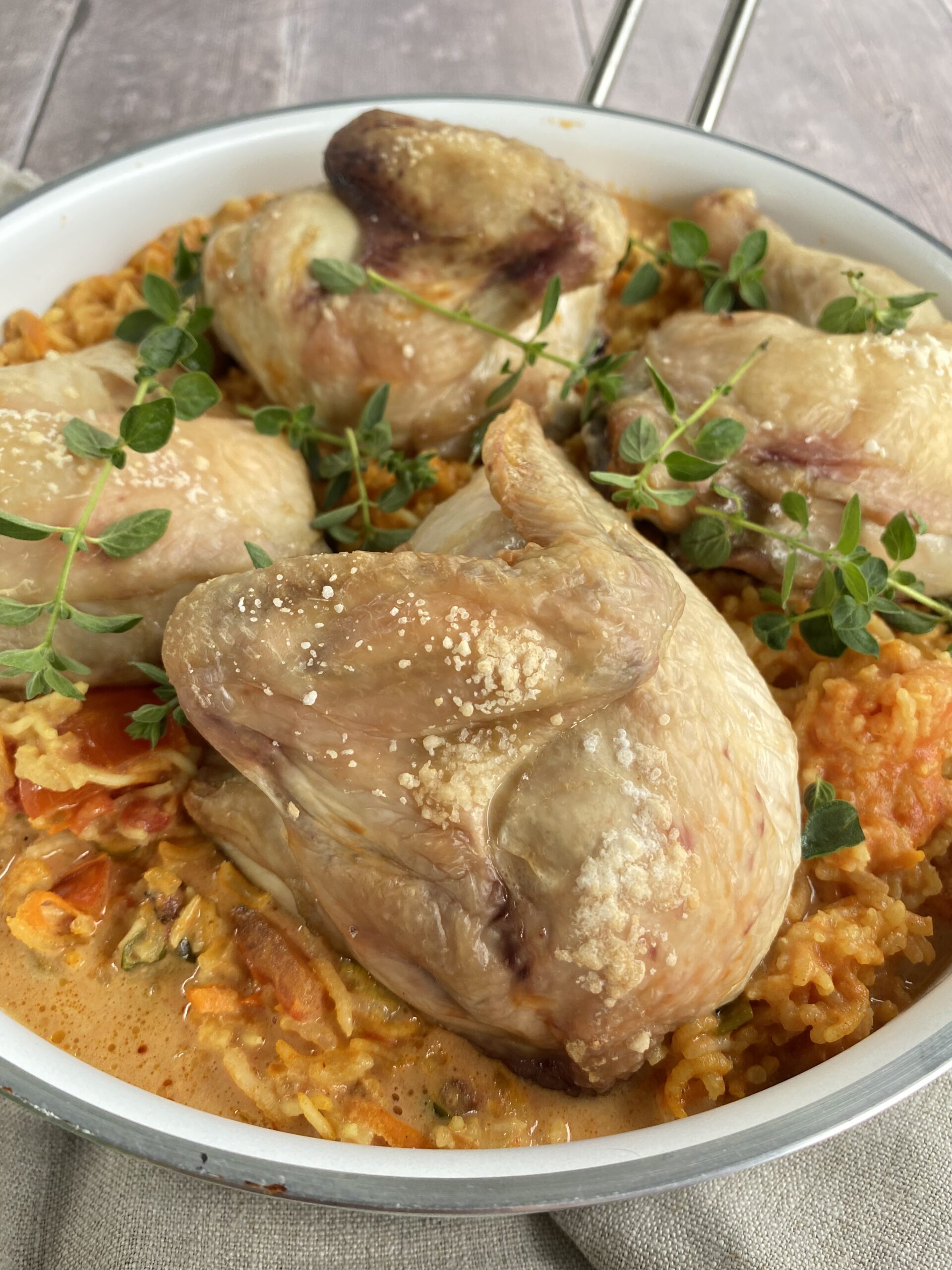 One pot risret med kylling- dansk paella - Mad og fritid